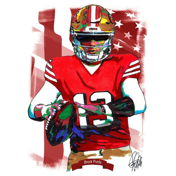 Art | Brock Purdy San Francisco 49ers Football Sports Poster Print Wall ...